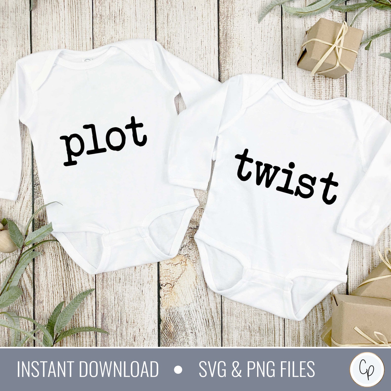 Plot Twist SVG Twins Svg Funny Twins Svg Newborn Svg Baby Bodysuit Svg Pregnancy Announcement ...