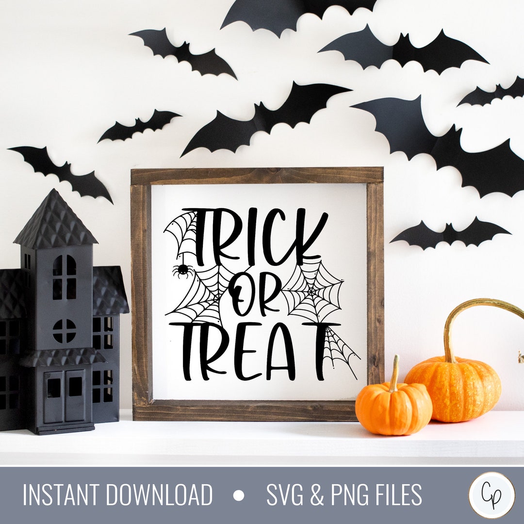 Trick or Treat SVG | Spider Svg | Spooky Halloween Svg | Funny ...