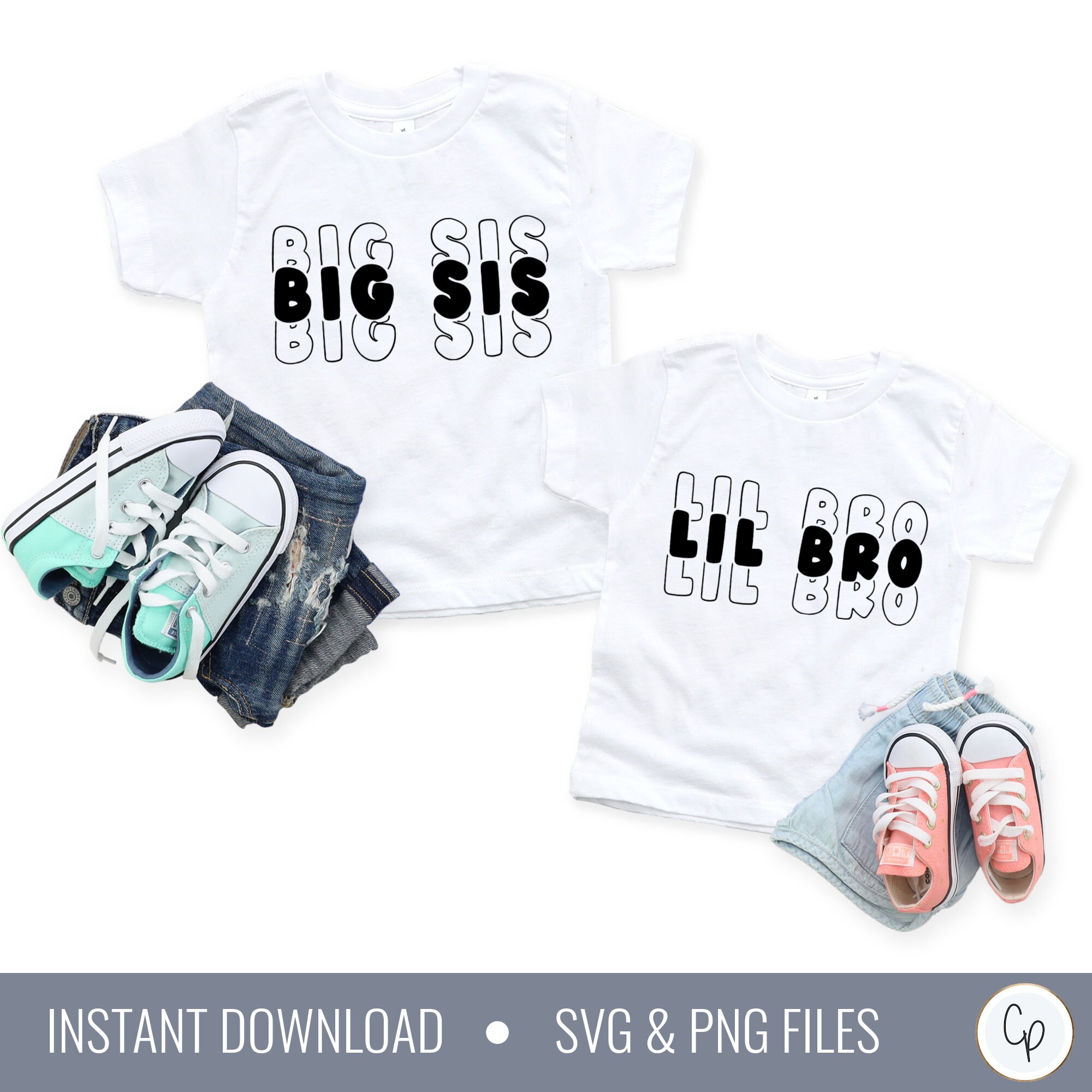 Lil Brother SVG Big Sis Svg Brother Sister Svg Little Bro Svg Big ...