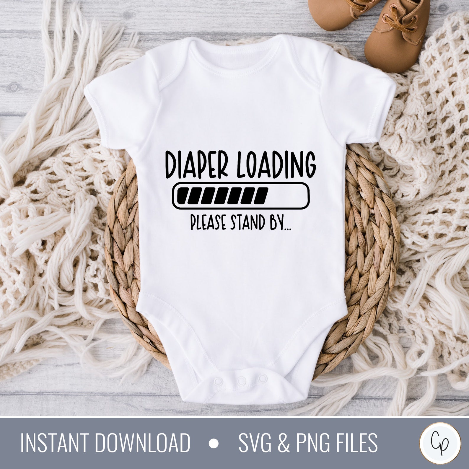 Diaper Loading SVG | Pregnancy Svg | Mom Svg | New Mom Svg | Baby Svg ...