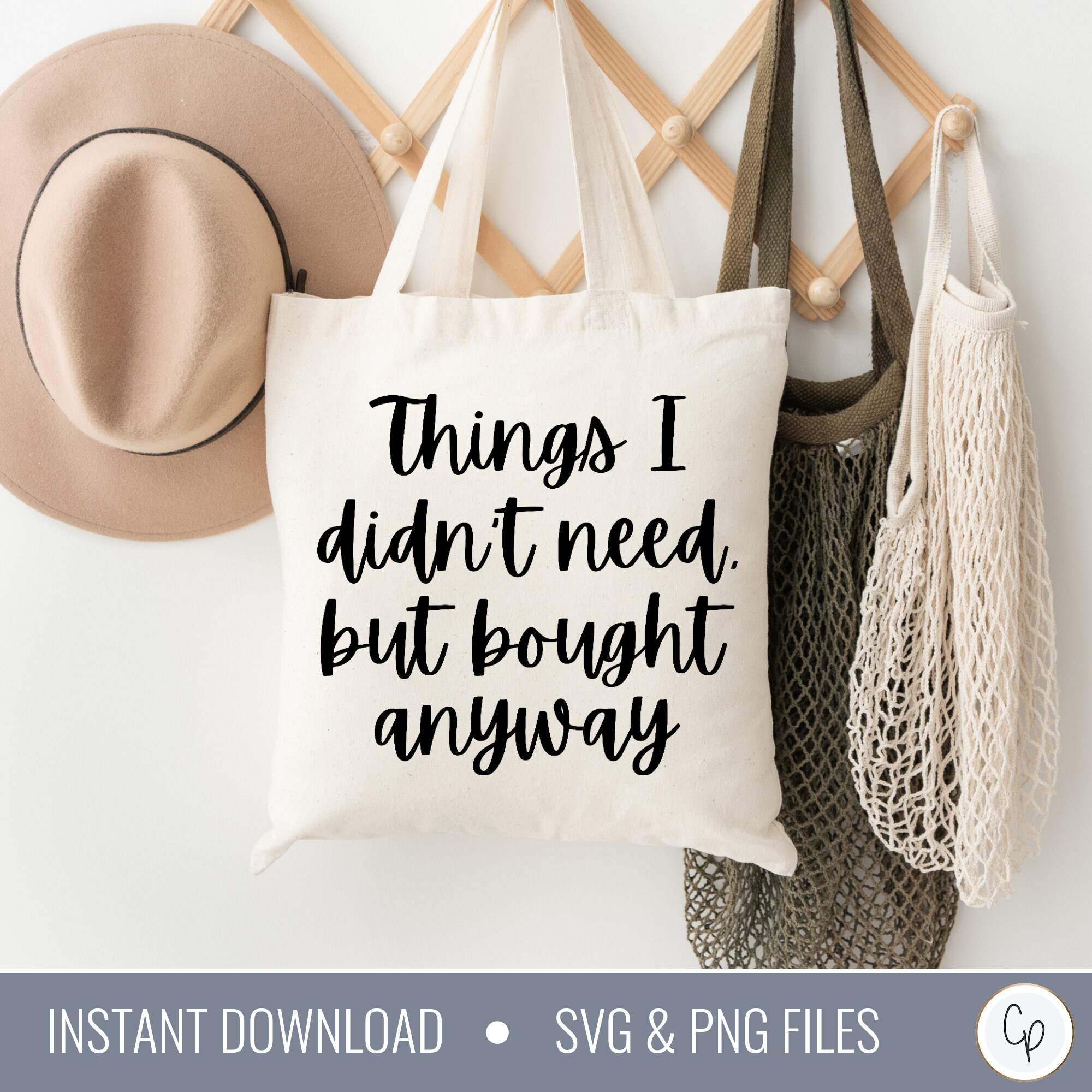 Things I Didn't Need SVG | Tote Bag Svg | Bag of Useless Stuff Svg ...