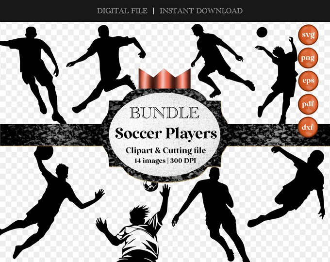 Soccer/football Vector Graphic Instant Download SVG File for Cricut ...