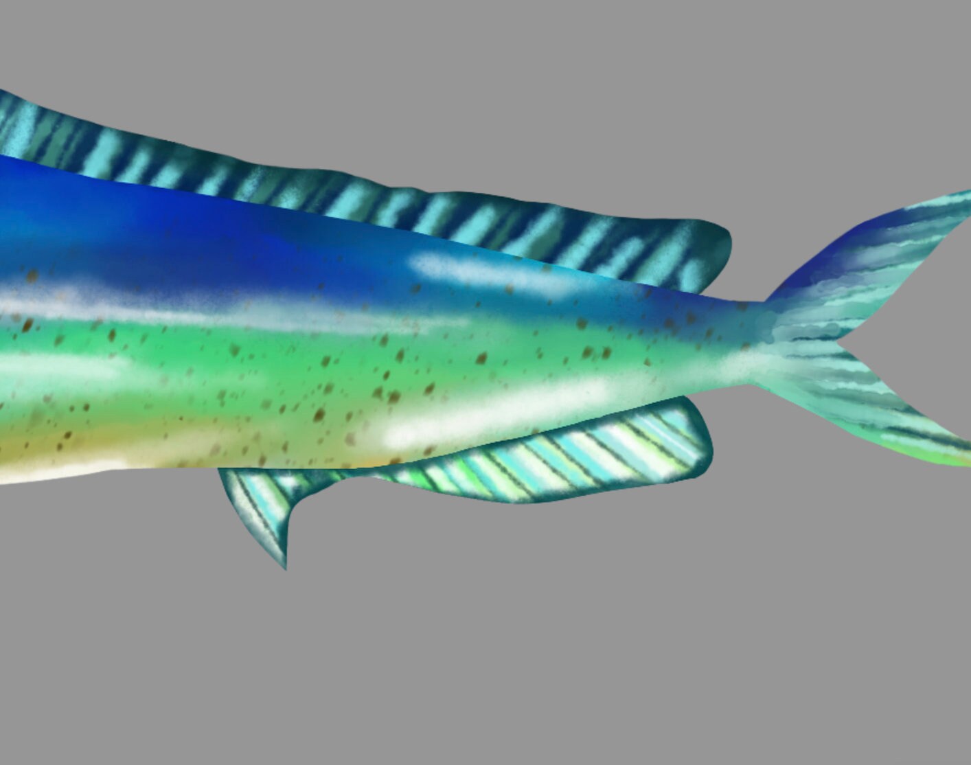 Watercolor Deep Sea Ocean Fishing Clipart Clip Art Digital - Etsy