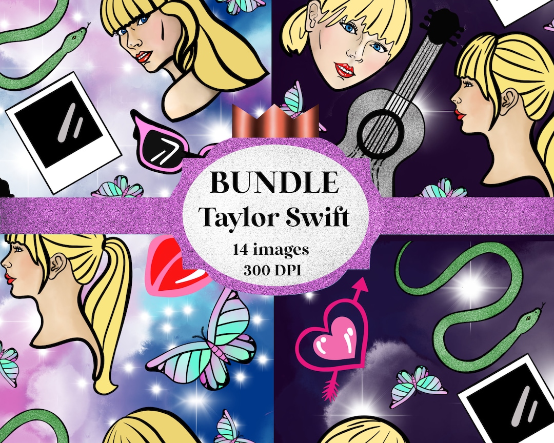 Watercolor Taylor Swift Clipart Clip Art Digital Png - Hand Drawn ...