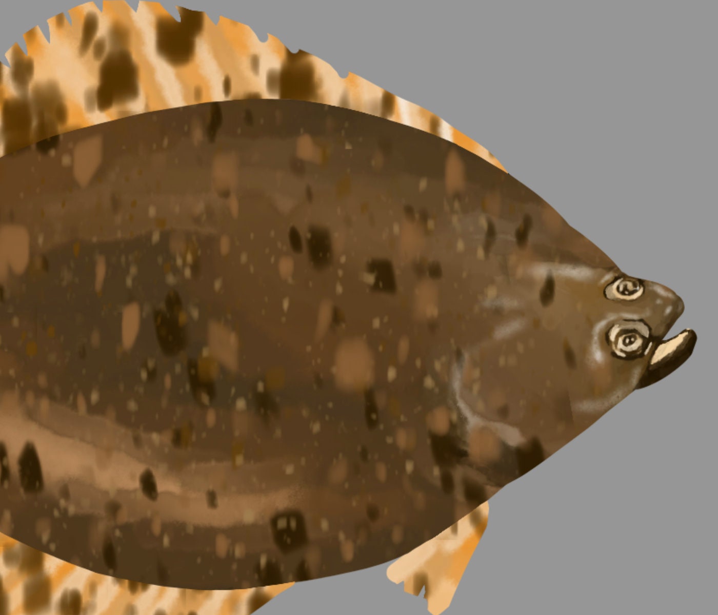 Watercolor Deep Sea Ocean Fishing Clipart Clip Art Digital - Etsy