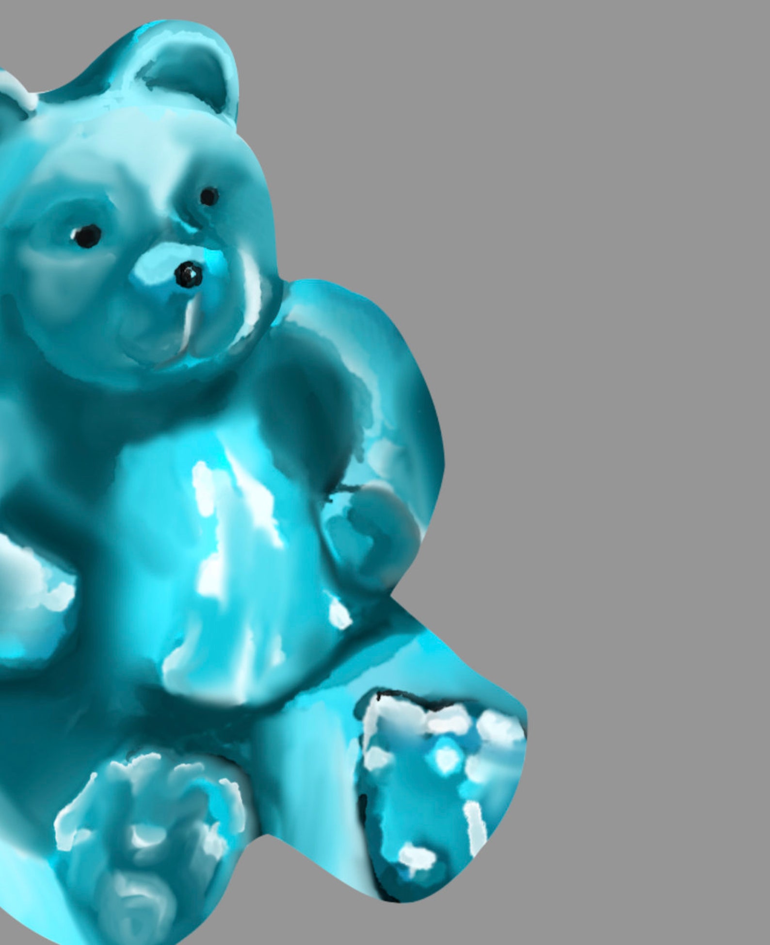 Watercolor Gummy Candy Clipart Digital Hand Drawn Art Artwork Png ...