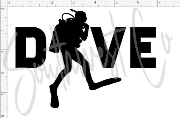 Dive Vinyl Decal - Etsy