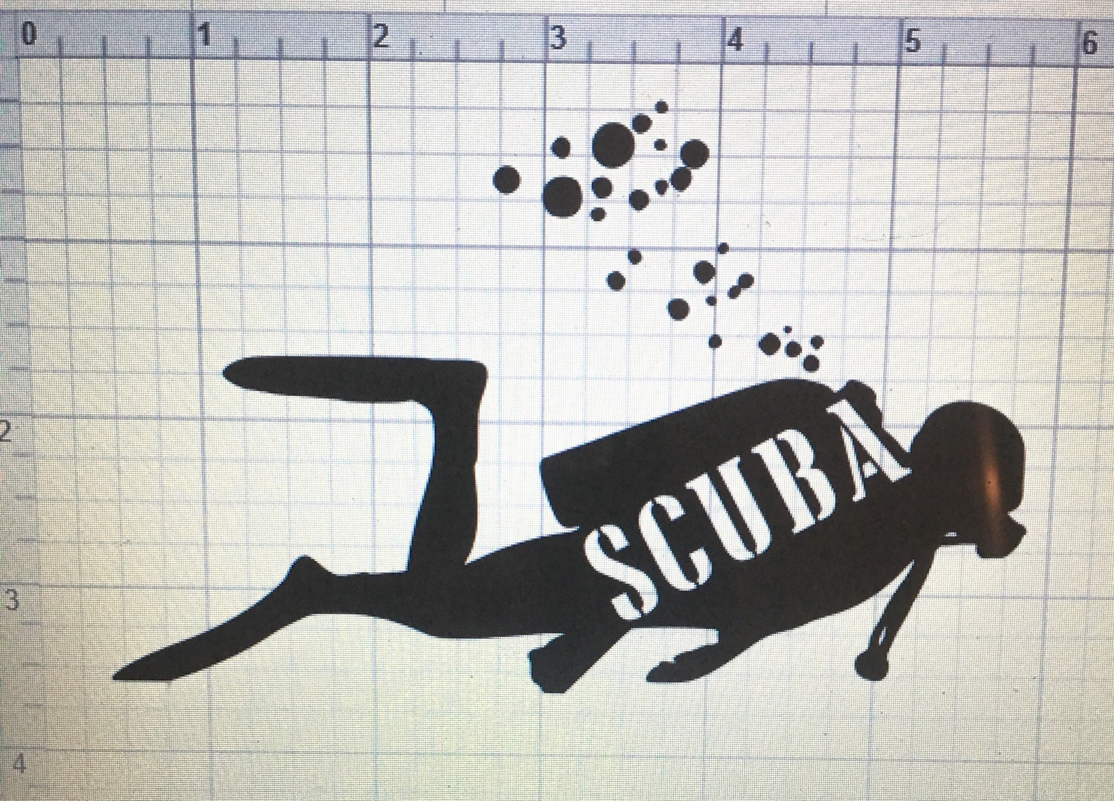Scuba Diver Vinyl Decal | Etsy