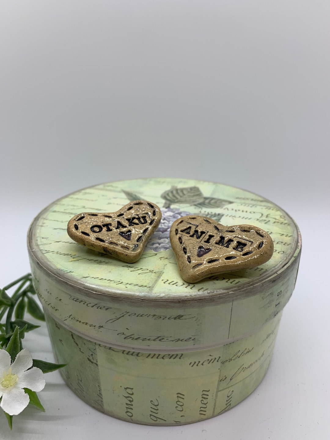 Cute Handmade Ceramic Anime Love Pins, Anime Brooch, Anime Pin, Fandom ...