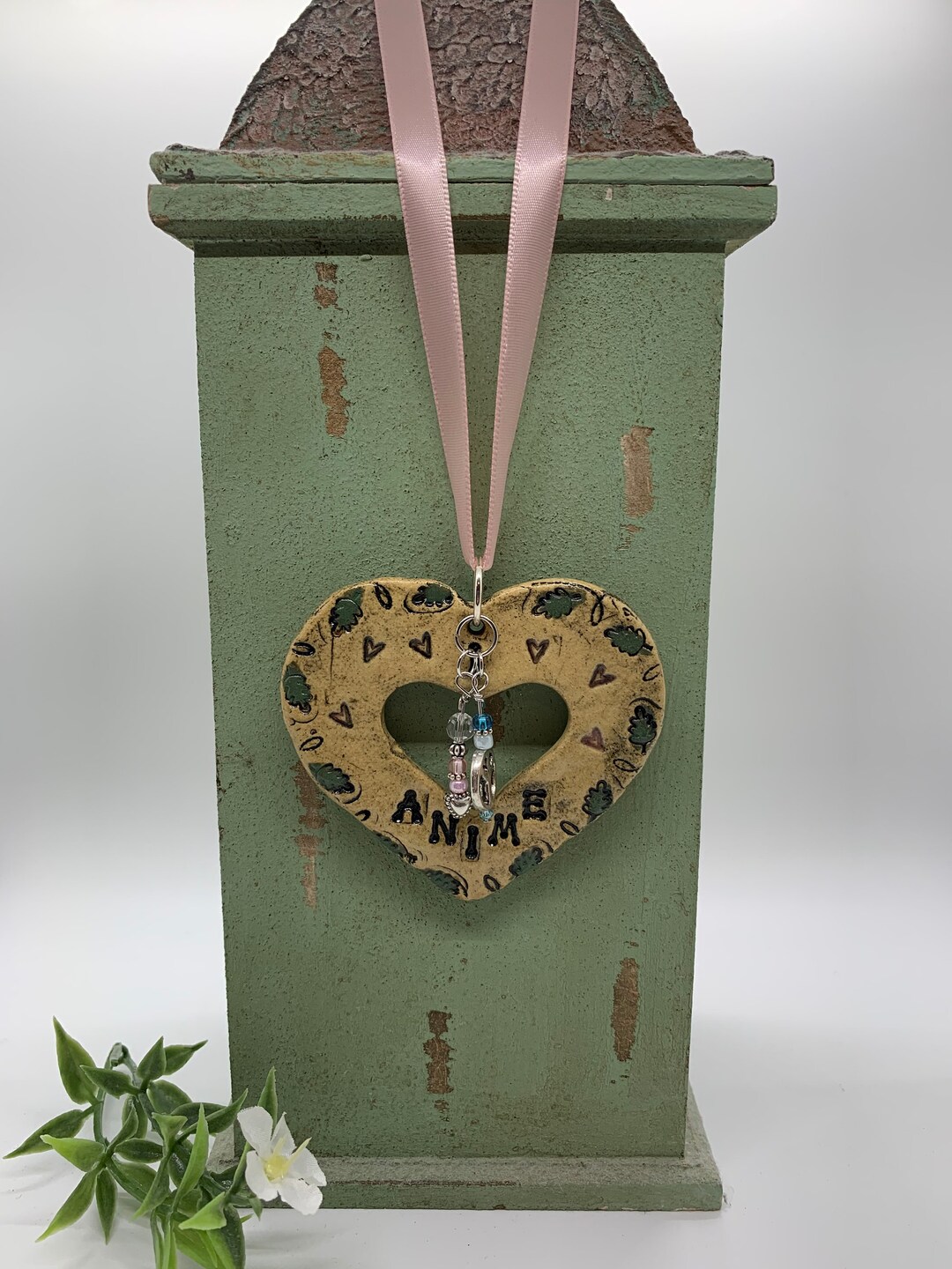 Whimsical Handmade Ceramic Anime Themed Ornament, Anime Style Ornament ...