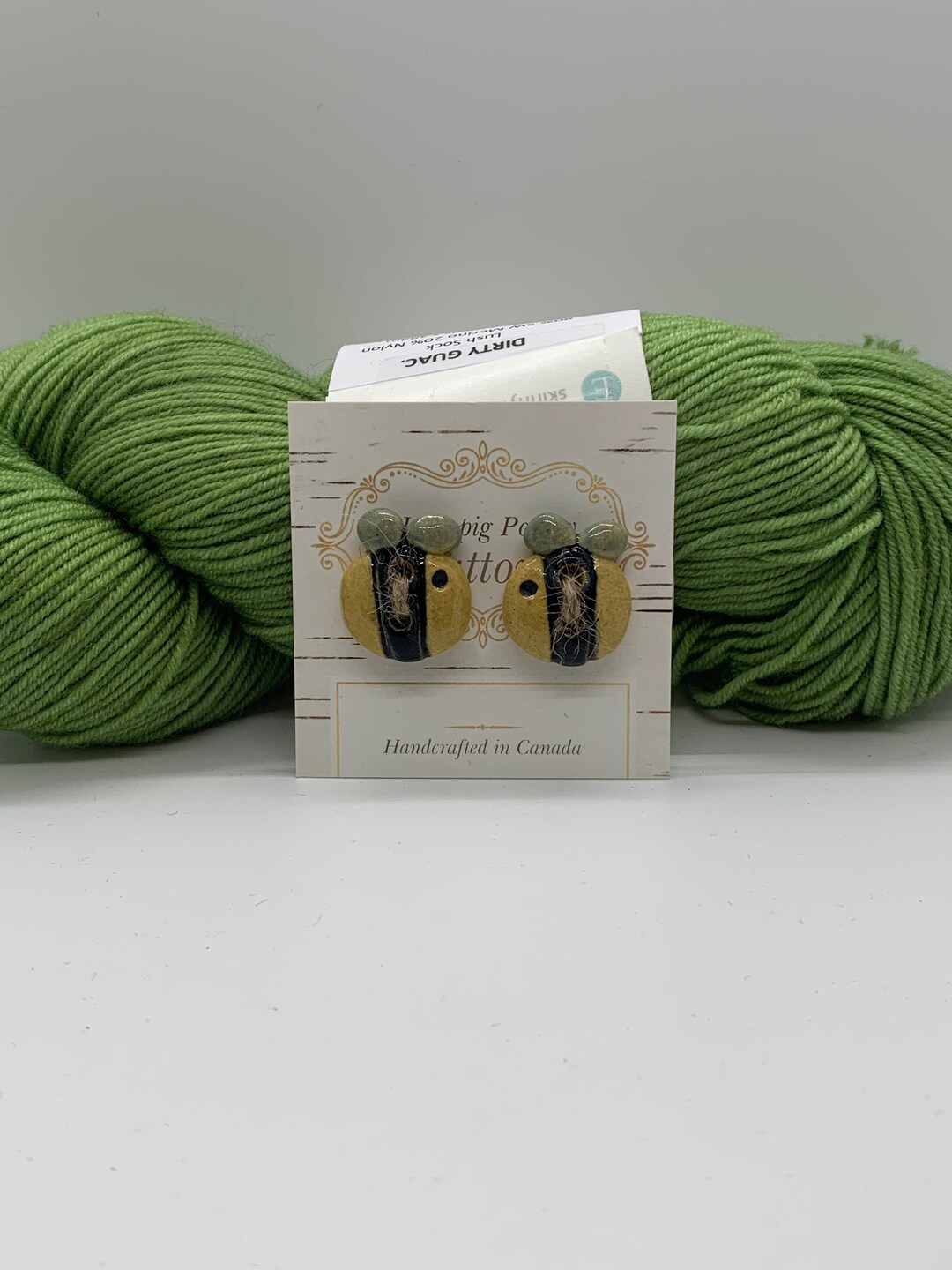 Handmade Pottery Bee Buttons, Ceramic Bee Buttons, Clay Bee Buttons ...