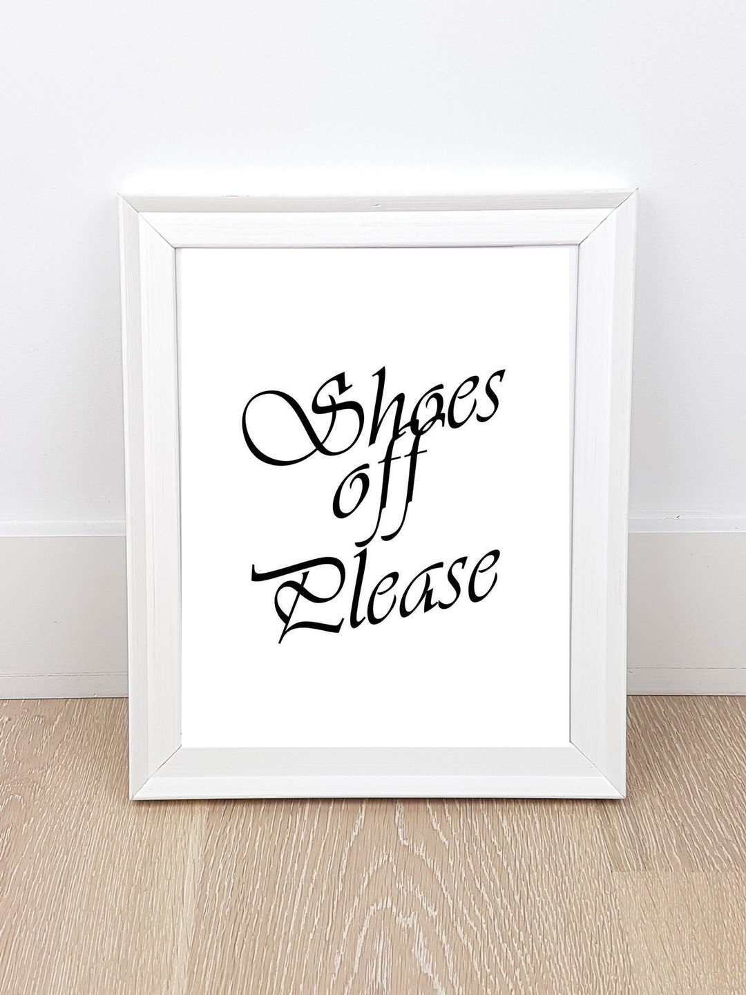 Printable 5 Sizes - Shoes off Sign, Remove Shoes Sign, Shoes off Please ...