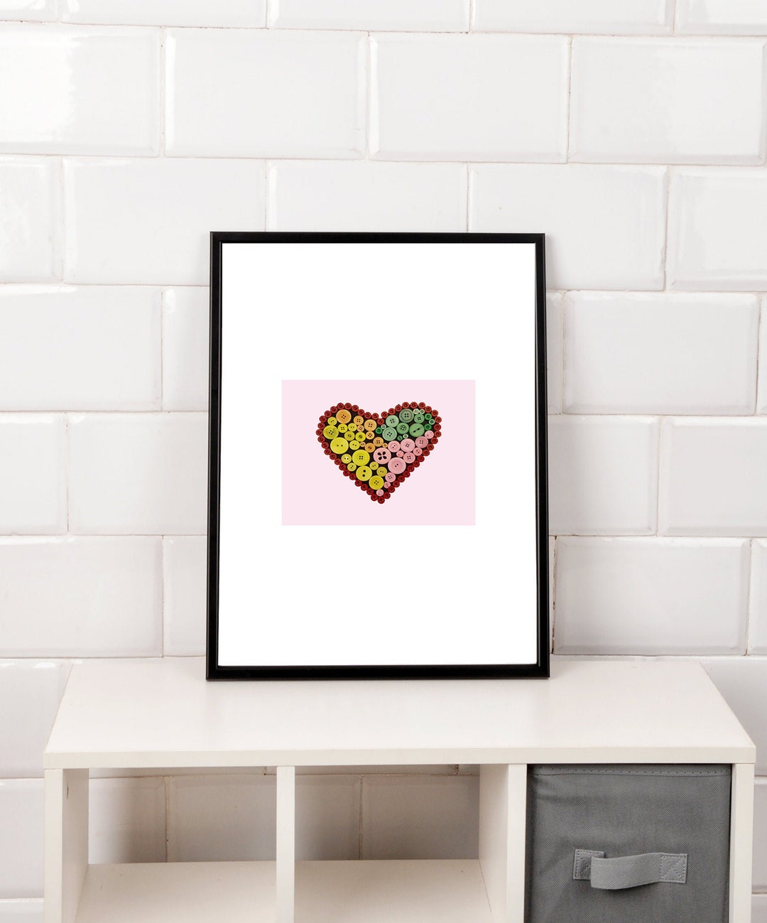 5xsizes - Love Heart Print, Printable Digital File, Fine Art, Modern ...
