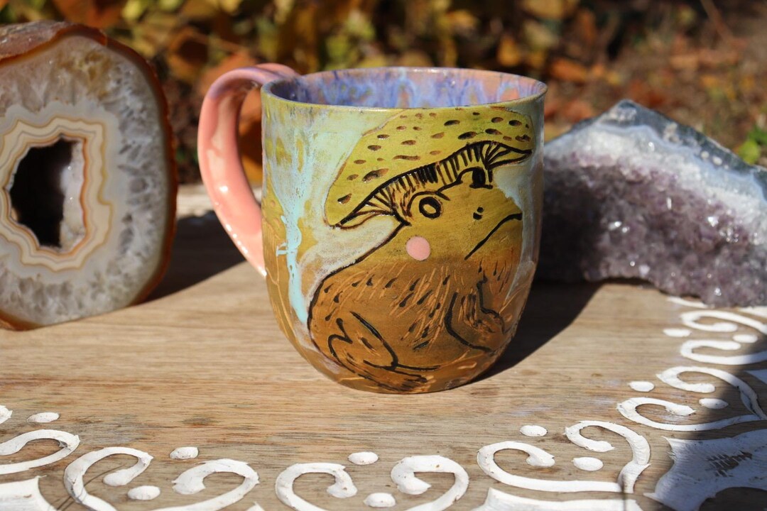 Cute Frog Mug, Handmade Mug, Cottage Core Mug, Handmade Frog Mug, Cute ...