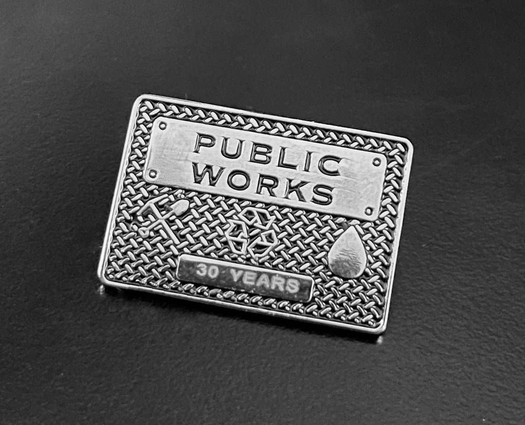 Public Works - Years of Service Pins - Etsy