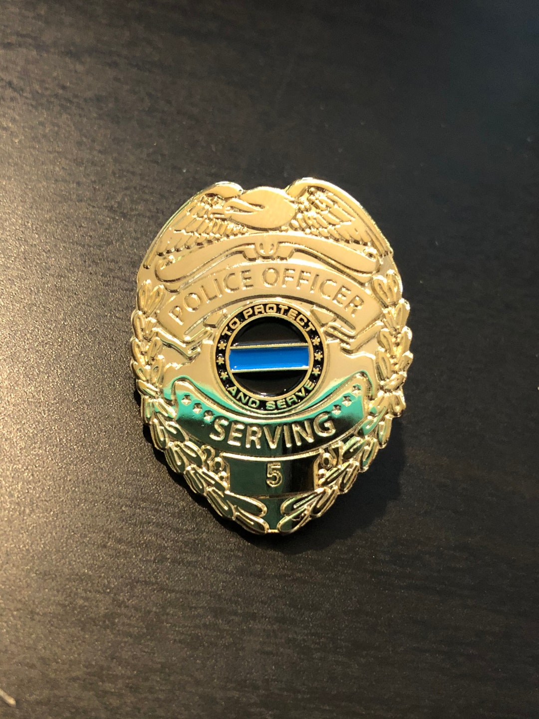 Commemorative Police Pins - Years of Service - Gold Pins - Etsy