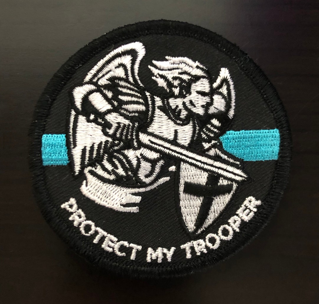 St. Michael - Protect My Trooper Patch - 3" Patch - Etsy