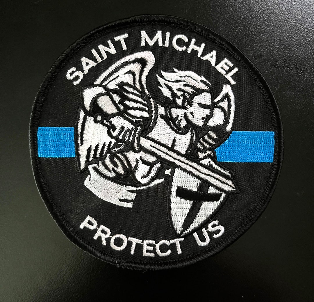 St. Michael, Protect Us - 4.00" Embroidered Patches - Etsy