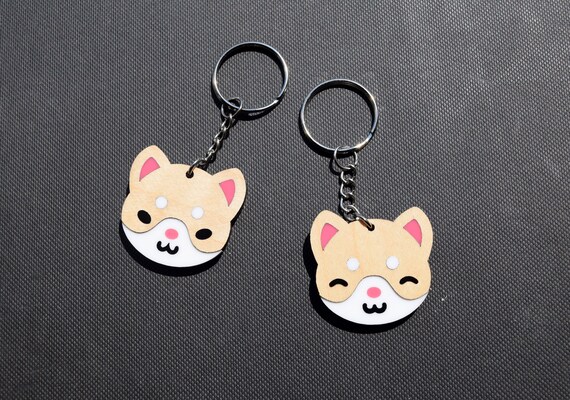 Shiba Inu Keychains Couple Keychain Gift for Her - Etsy