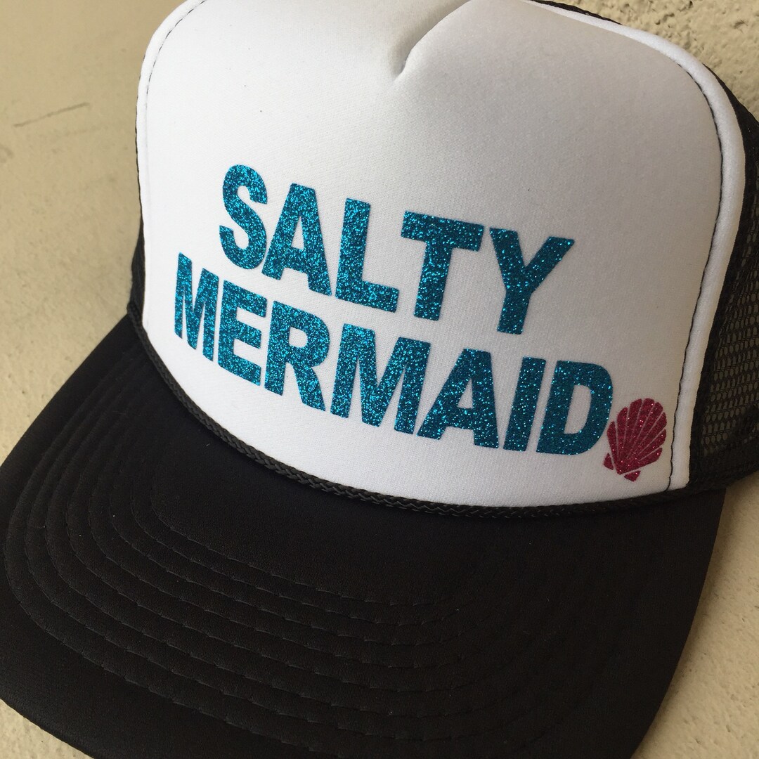 Salty Mermaid Hat-mermaid Hat-beach Hat-summer Hat-trucker Hat-vacation ...