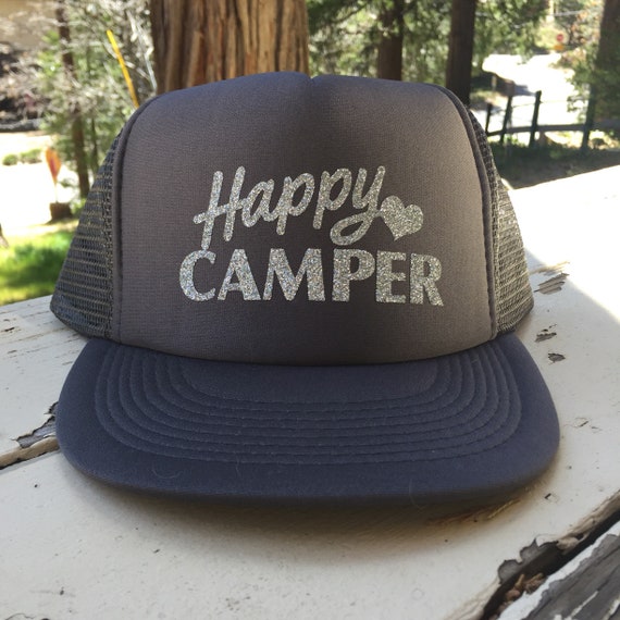 Happy Camper Hat-happy Camper-camping Hat-camping-camping - Etsy