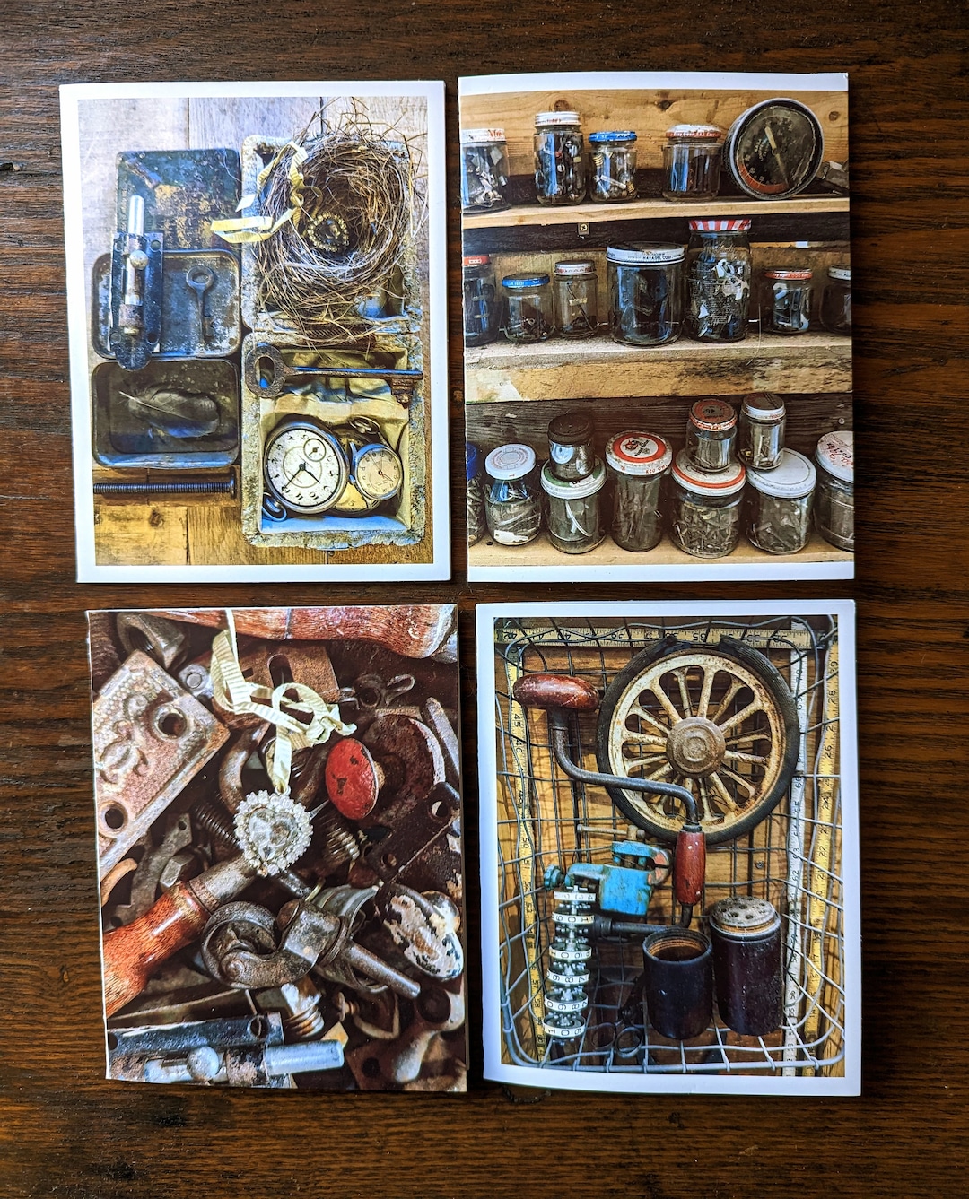 Note Cards Set of 12 Assorted, Old Workshop Vintage Antique Hardware ...