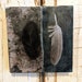 Two Feathers - Original Art Wax Encaustic - Etsy