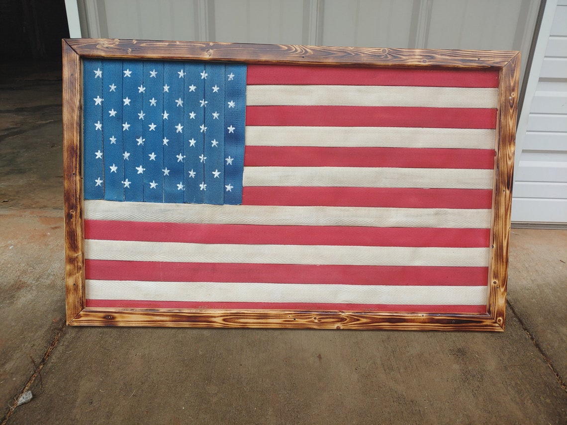 Fire Hose Flag | Etsy