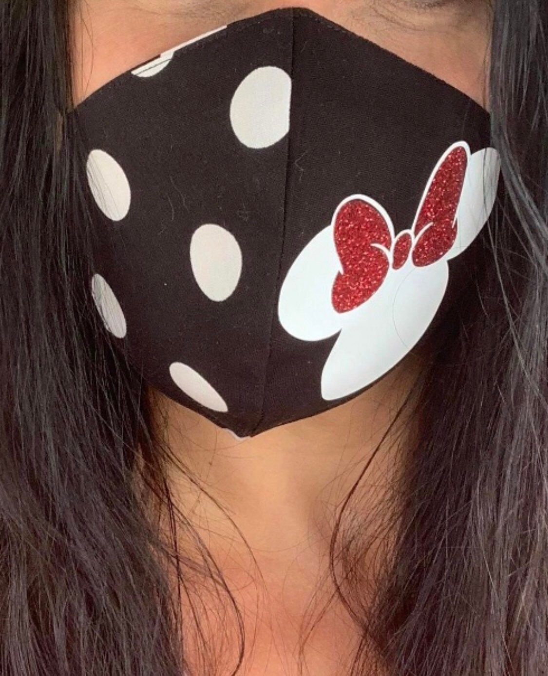 Minnie Mouse Mask Cute Face Mask Funny Face Mask - Etsy