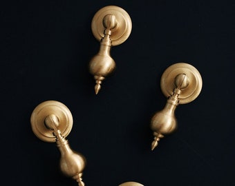 Natural Wooden Pull Handle, Walnut Ash Minimalist Cabinet Pull ...