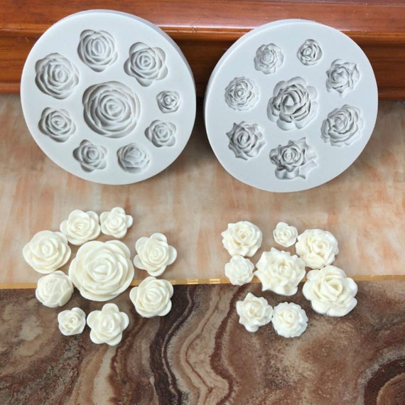 Rose Cake Mold/flowers Silicone Mold/candy Chocolatecupcake - Etsy