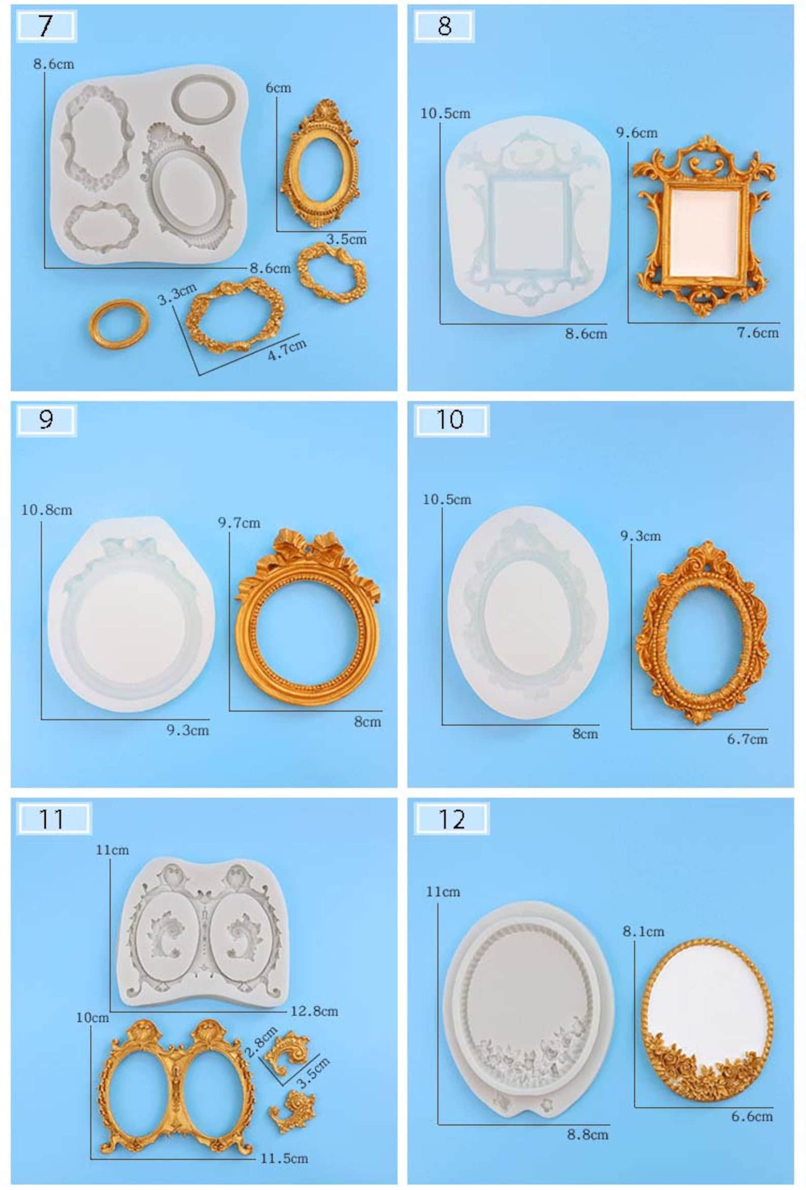 Frame Border Silicone Mold/retro Photo Frame Mold/home - Etsy