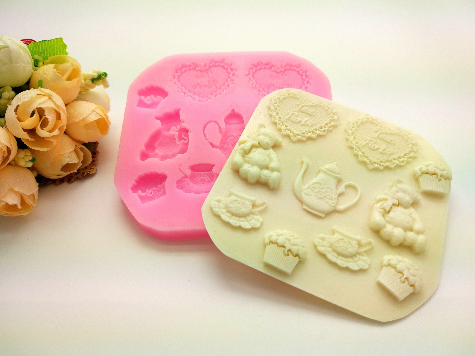 Tea Party DIY Mould /tea Pot Silicone Mold Mould/cake Decor - Etsy