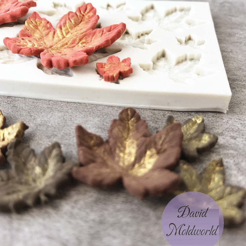 Maple Leaves Silicone Mold/leaf Mold / Elegant Leave Mold for Cake ...