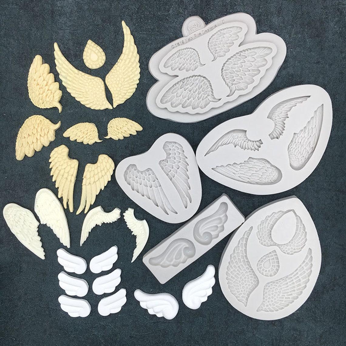 Angel Wings Mold Silicone Wing Shaped Cake Chocolate Fondant - Etsy UK