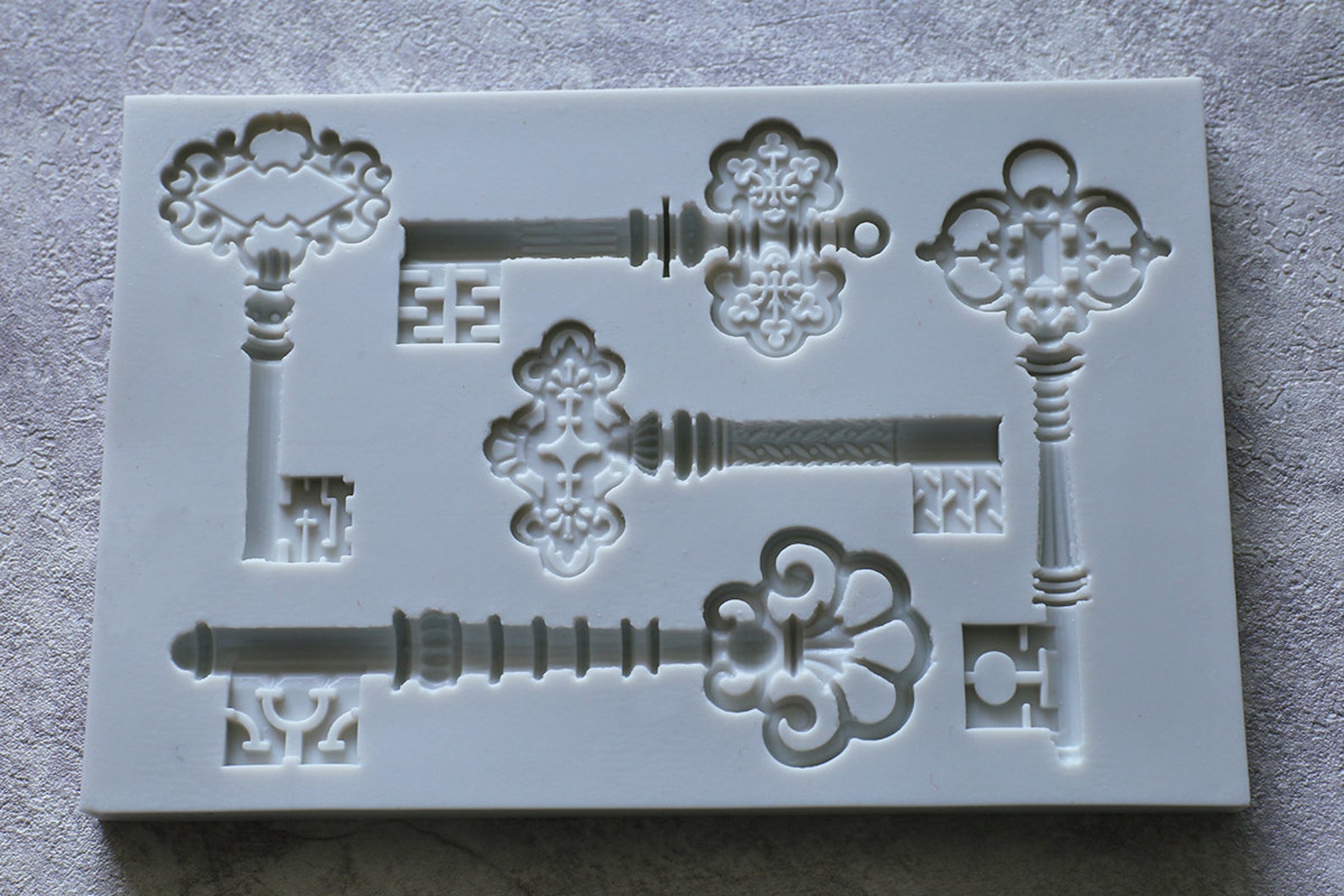 Victorian Key Mold Set, Silicone Keys Shaped Mold, Cake Chocolate ...