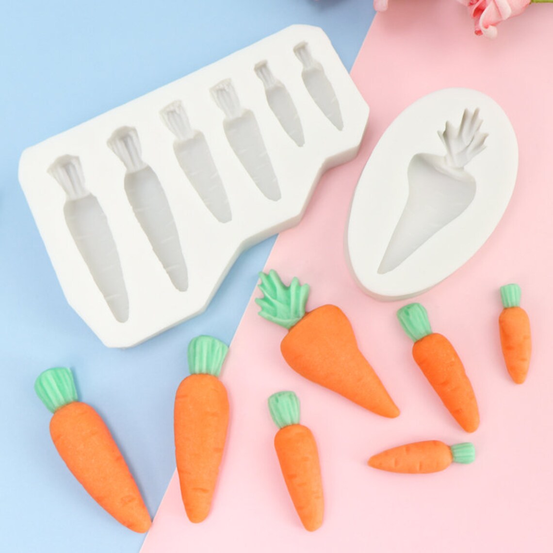 Carrot Silicone Mold /plant Carrot Mold/silicone Carrot Cake Fondant ...