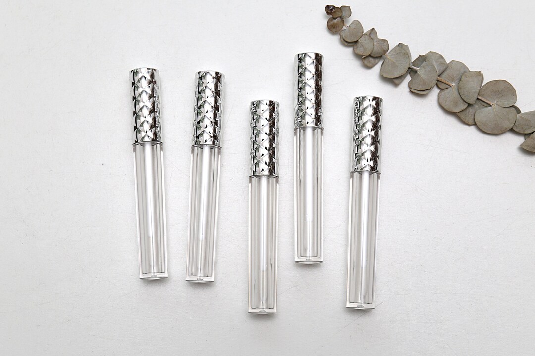 7ML Silver Lip Gloss Tube, Lip Balm Collection, Lipstick Tubes, Bottles ...
