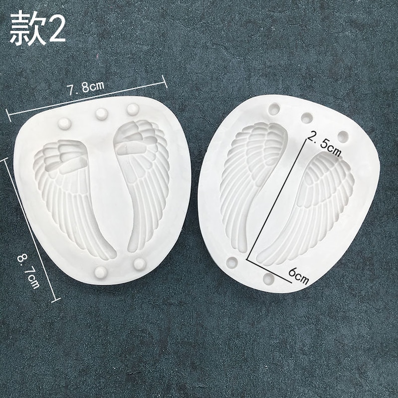 Angel Wings Mold, Silicone Wing Shaped, Cake Chocolate Fondant Candy ...