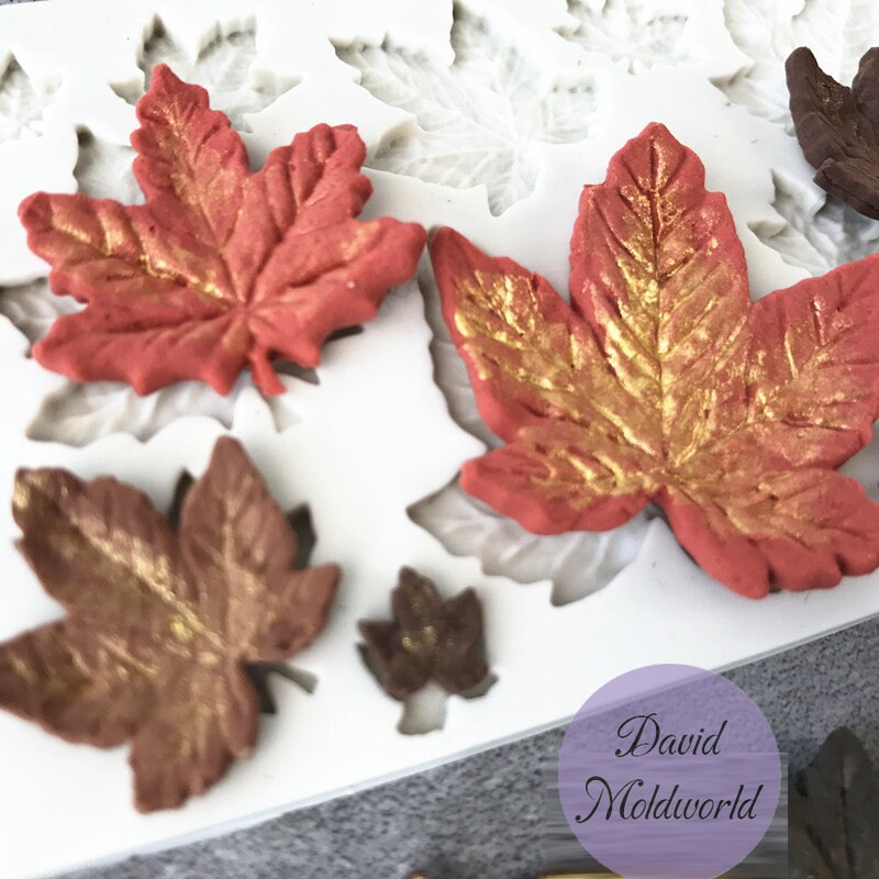 Maple Leaves Silicone Mold/leaf Mold / Elegant Leave Mold for Cake ...