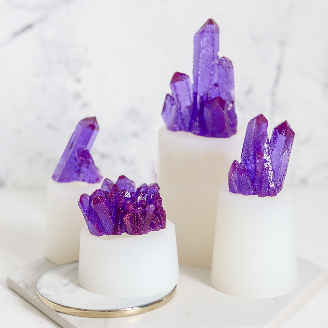 Crystal Gems Stone Silicone Mold/ Amethyst Crystal Mold/resin Crystal ...