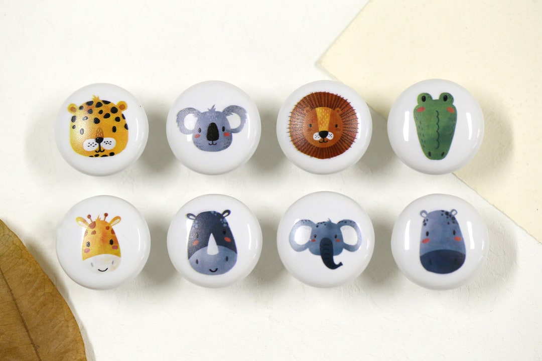 Animal Nursery Knobs, Kids Room Cabinet Knobs, Furniture Improvement ...
