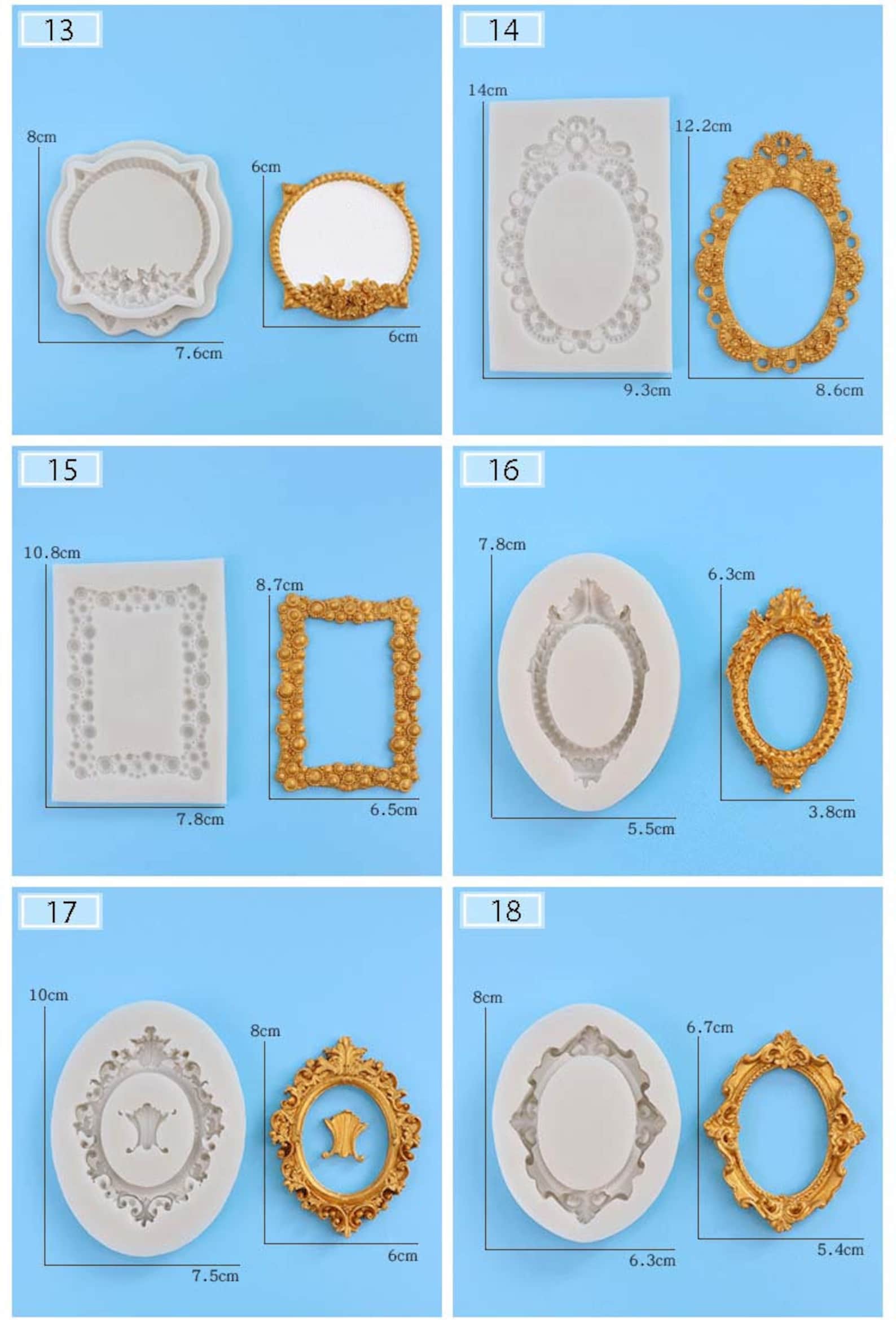 Frame Border Silicone Mold/retro Photo Frame Mold/home - Etsy