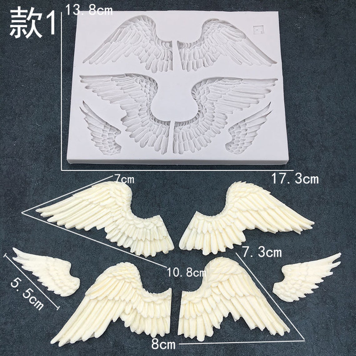 Angel Wings Mold Silicone Wing Shaped Cake Chocolate Fondant - Etsy UK