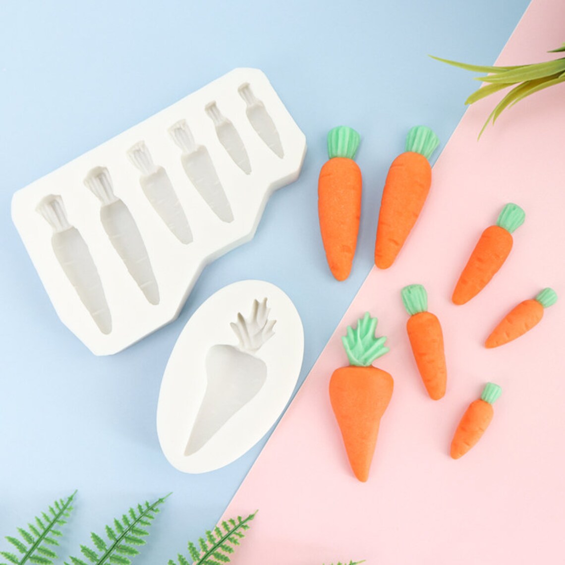 Carrot Silicone Mold /plant Carrot Mold/silicone Carrot Cake Fondant ...