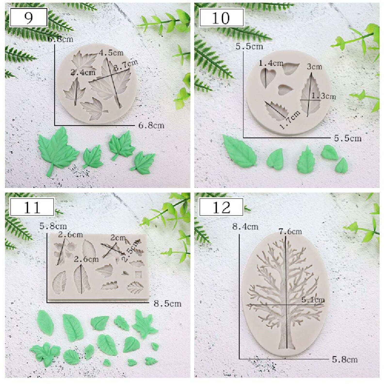 Maple Leaves Silicone Mold/leaf Mold / Elegant Leave Mold for Cake ...