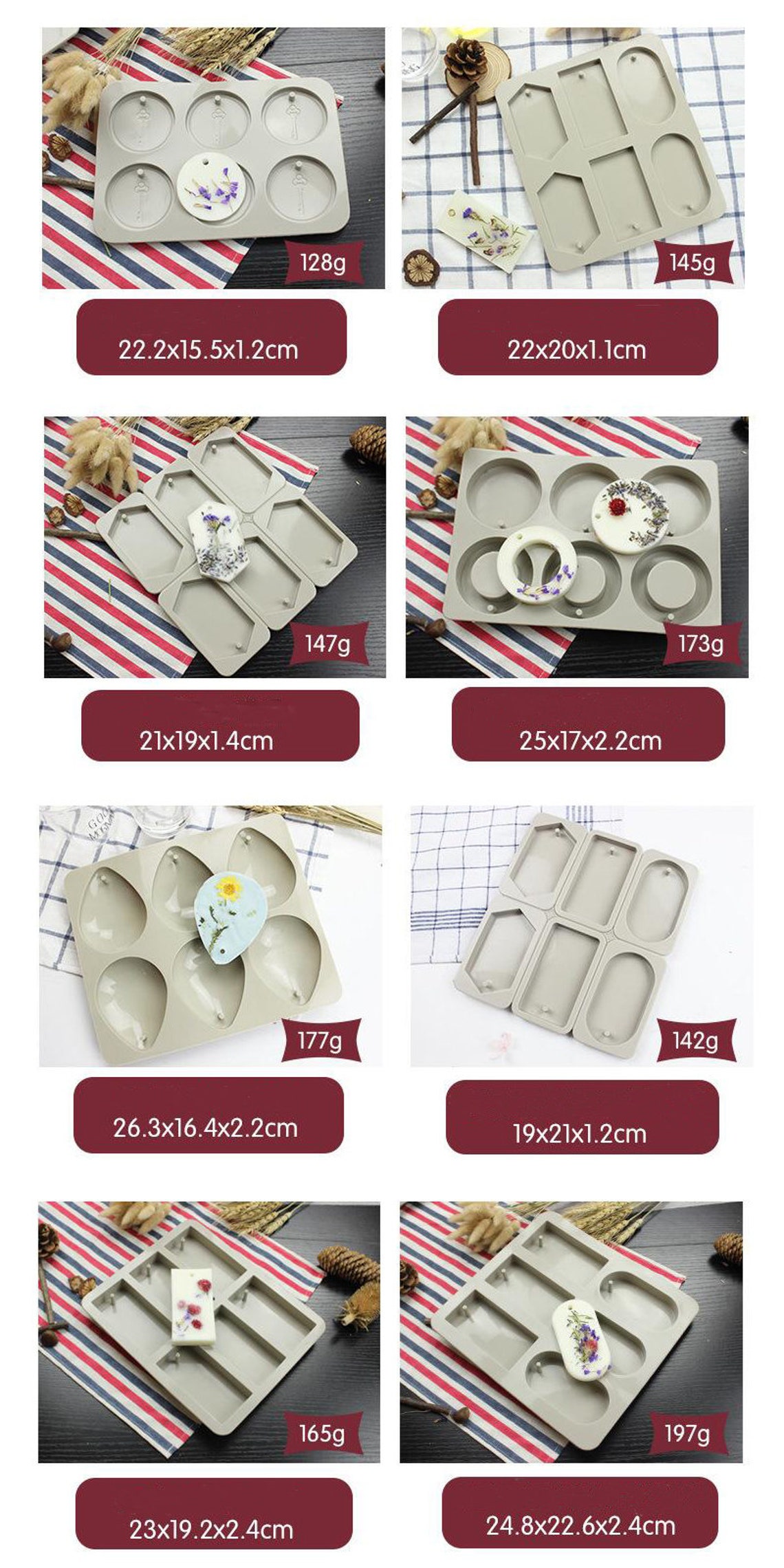 Soy Candles Mold,aroma Wax Tablets Silicone Mold - Etsy