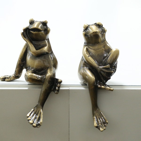 Brass Frog - Etsy