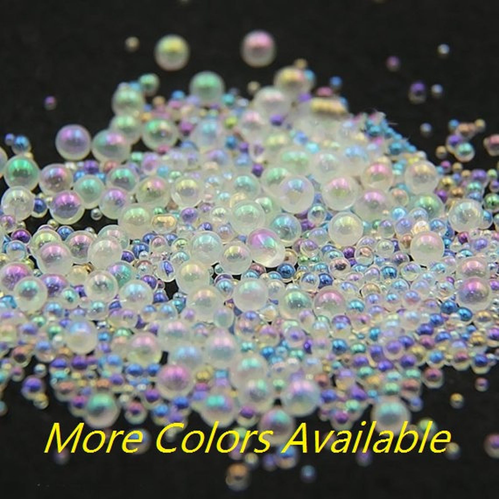 Mini Bubble Ball Beads /mixed Beads Molds / Iridescent Tiny Beads ...