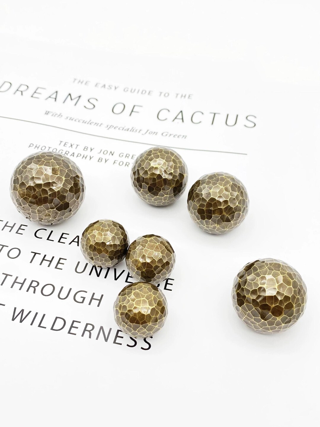 Hammered Round Ball Knobs,antique Brass Cabinet Ball Knobs,furniture ...